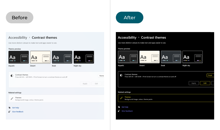 How to use the high contrast themes in Windows 11 | My Computer My Way